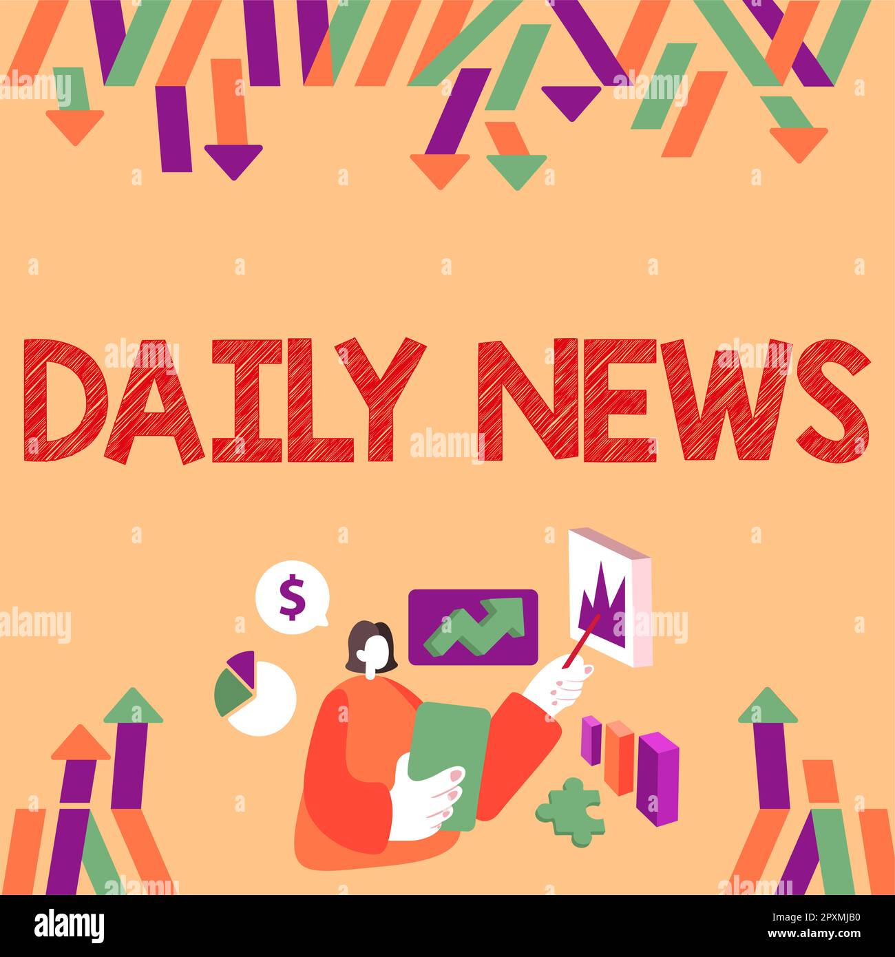 Text caption presenting Daily News, Conceptual photo information or ...