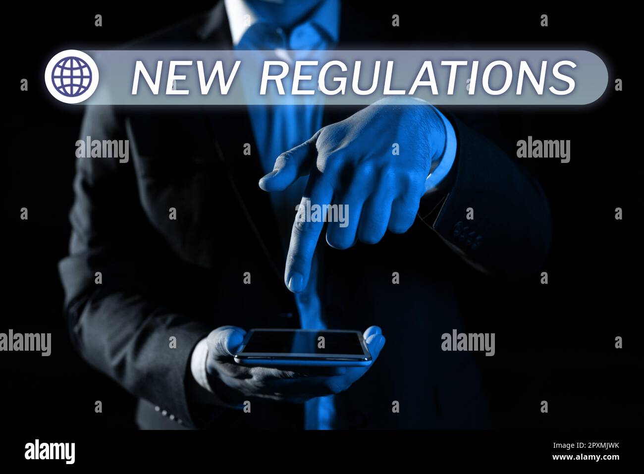 Hand writing sign New Regulations, Business overview Regulation ...