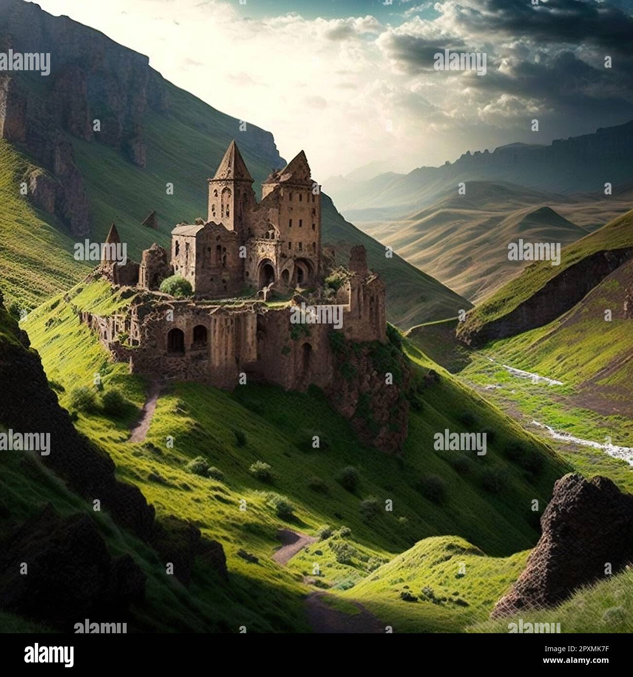 This breathtaking piece captures the ancient and majestic beauty of the ...