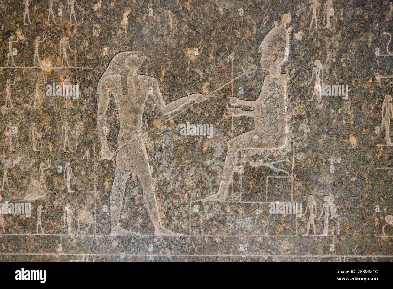 Ancient Egyptian hieroglyphs engraved in stone - Cairo Stock Photo - Alamy