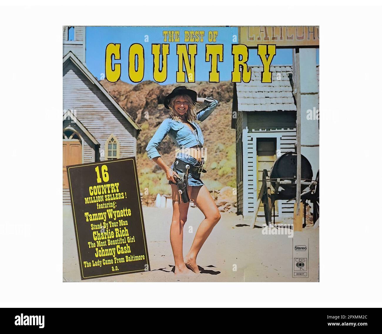 The Best Of Country - Vintage L.P Music Vinyl Record Stock Photo - Alamy