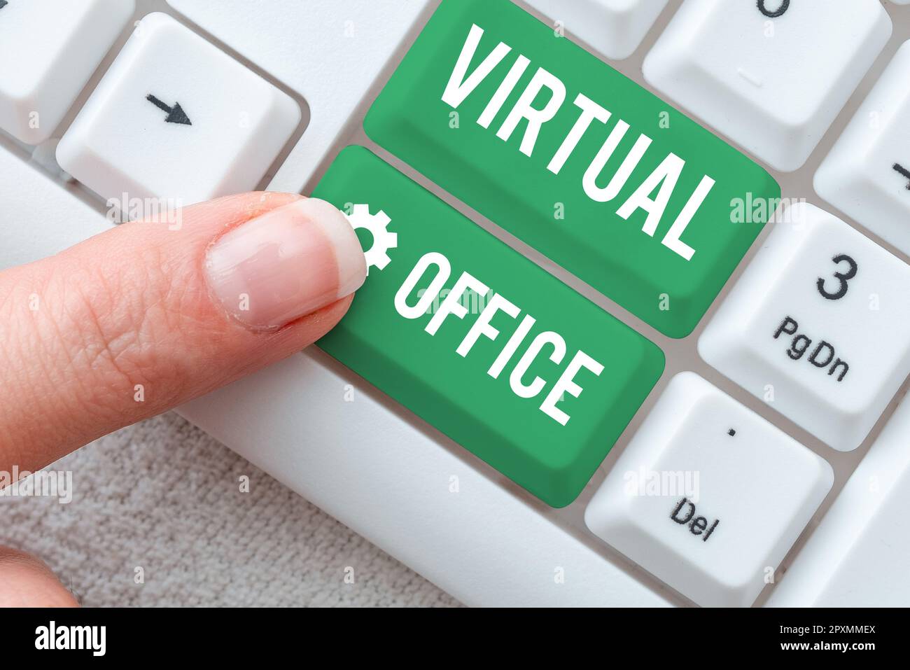 Conceptual display Virtual Office, Conceptual photo Mobile work ...