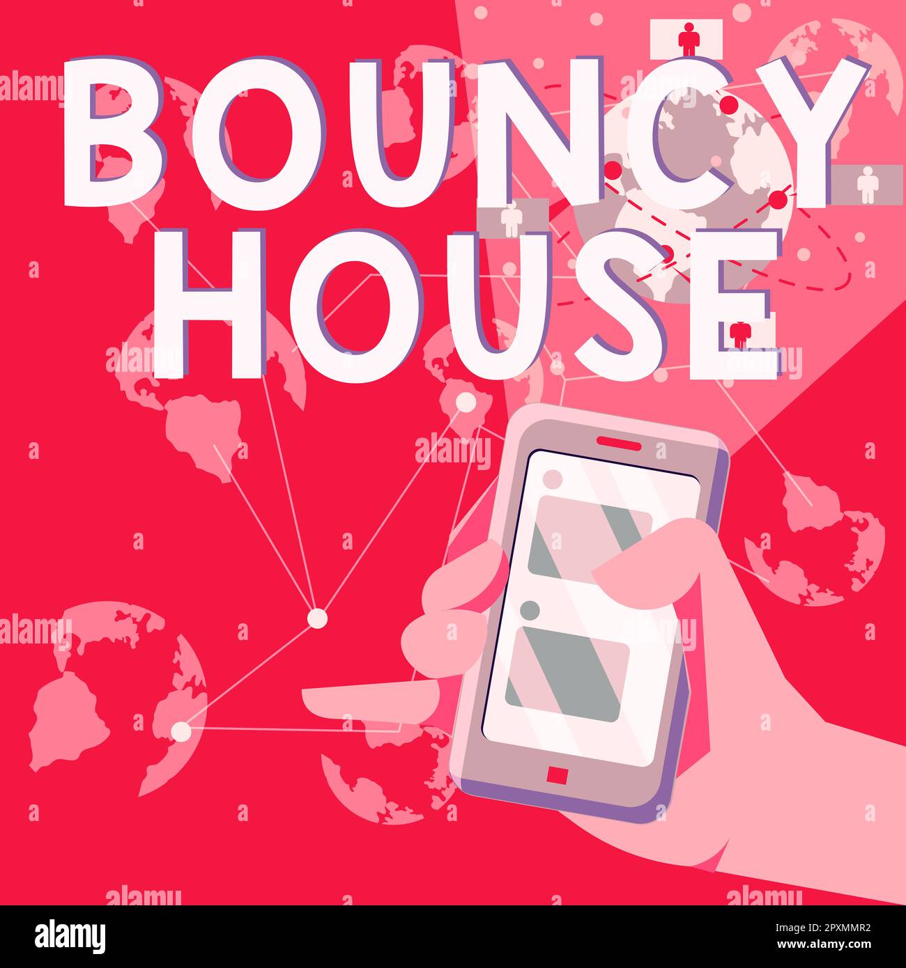 Conceptual caption Bouncy House, Business concept Automated program ... Conceptual caption Bouncy House, Business concept Automated program ...