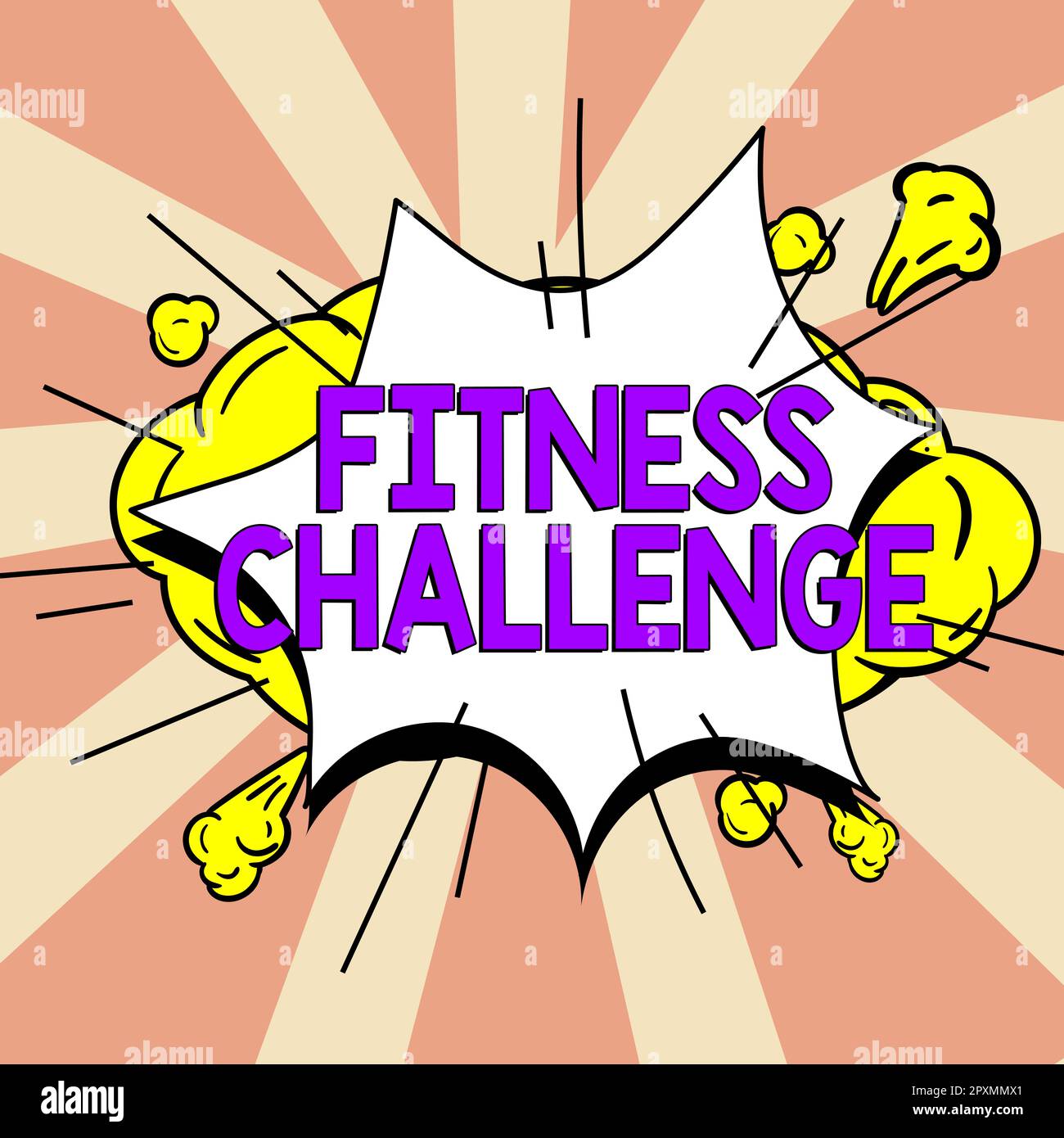 Hand writing sign Fitness Challenge, Concept meaning condition of being ...