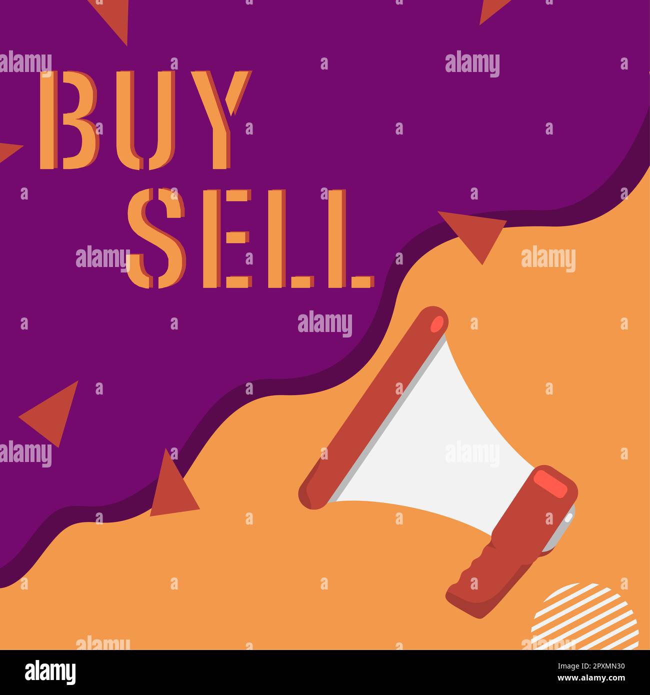 Conceptual caption Buy Sell, Word Written on The buying and selling of ...