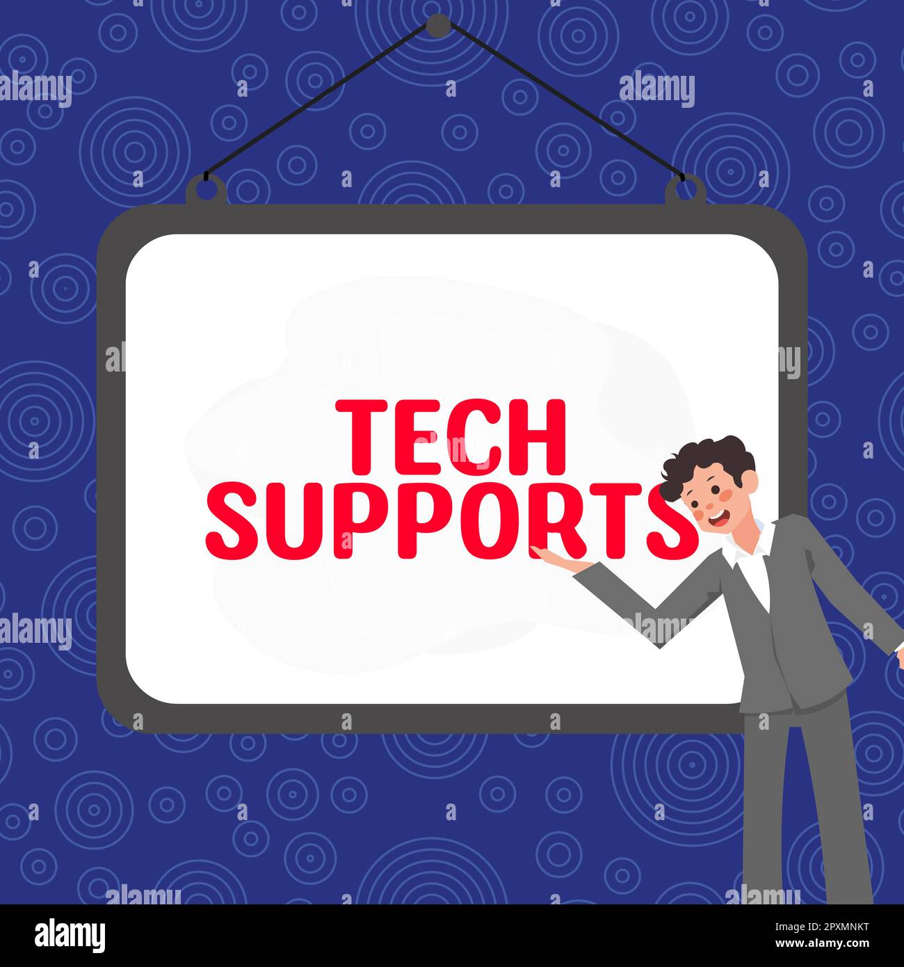 Hand writing sign Tech Supports, Business idea Help given by technician ...