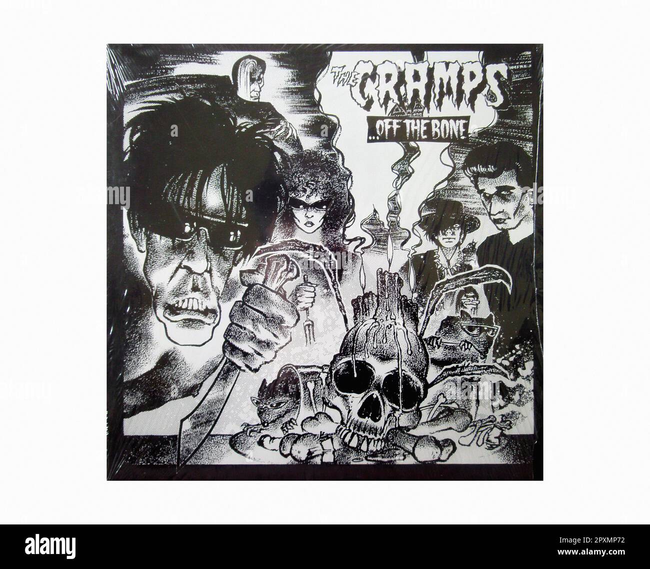 The Cramps - ...Off The Bone [1983] - Vintage Vinyl Record Sleeve Stock Photo - Alamy