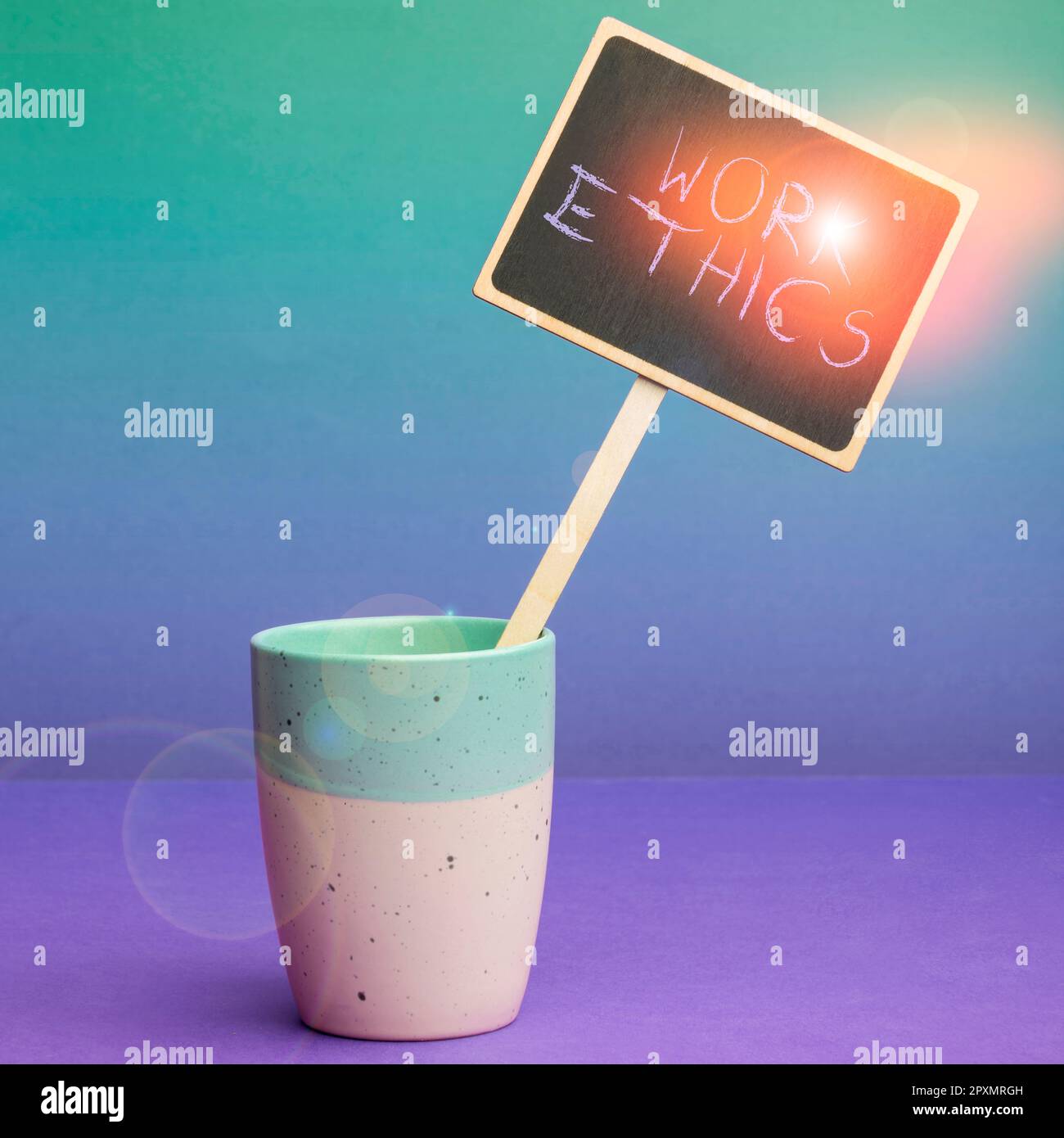 Hand writing sign Work Ethics, Concept meaning A set of values centered ...