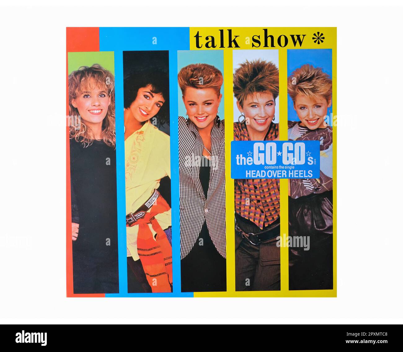 The Go Go`s - Talk Show - Vintage L.P Music Vinyl Record Stock Photo ...