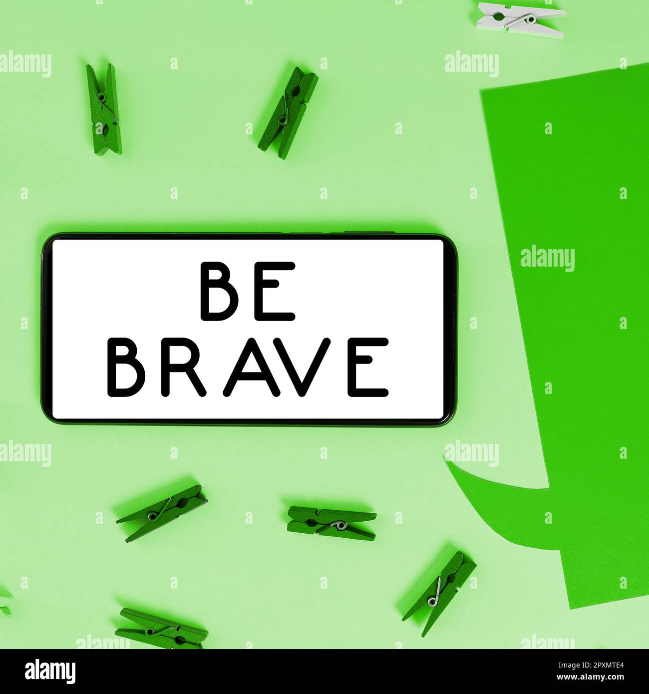 Inspiration showing sign Be Brave, Word Written on ready to face and ...