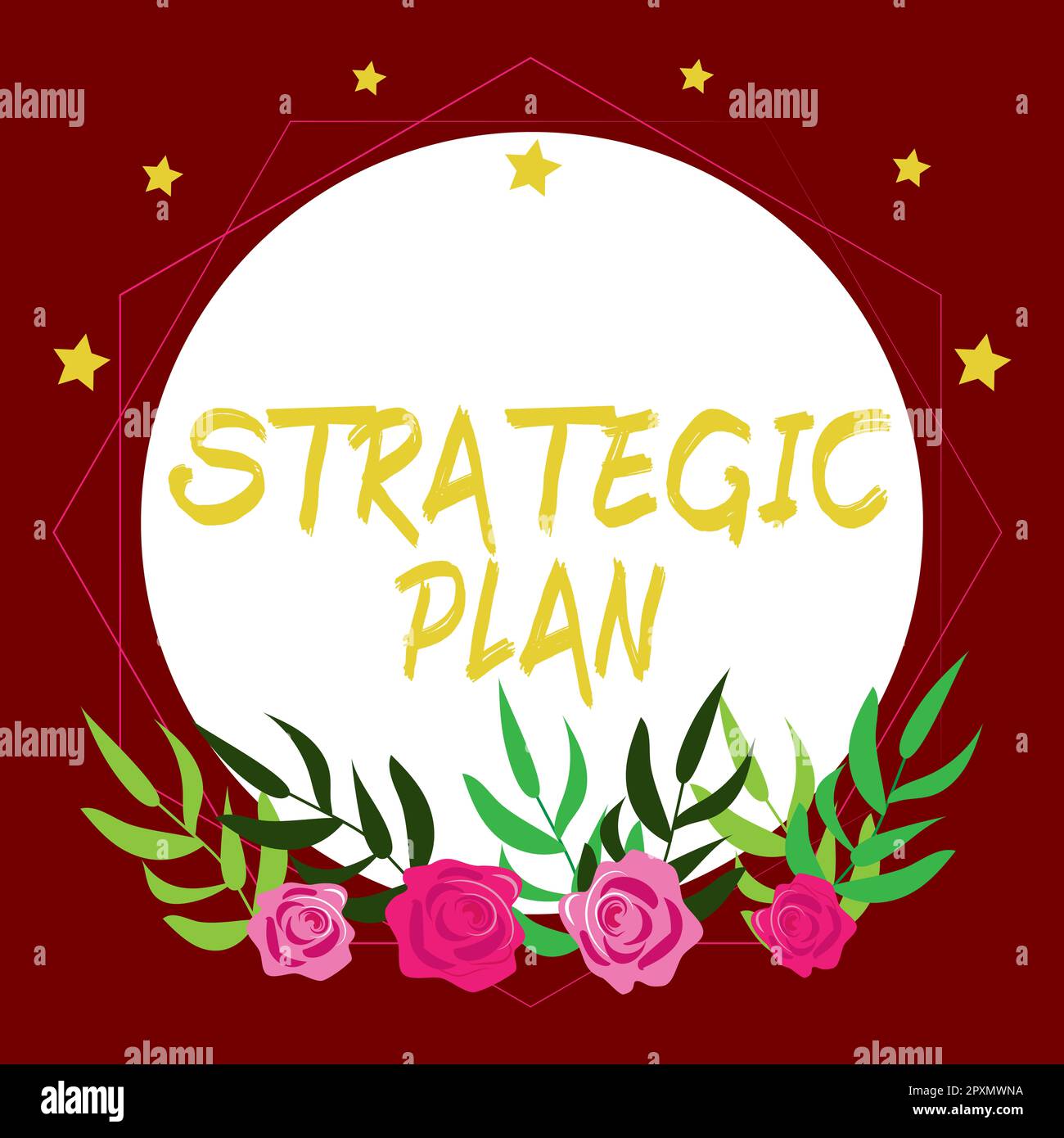 Sign displaying Strategic Plan, Business showcase A process of defining ...
