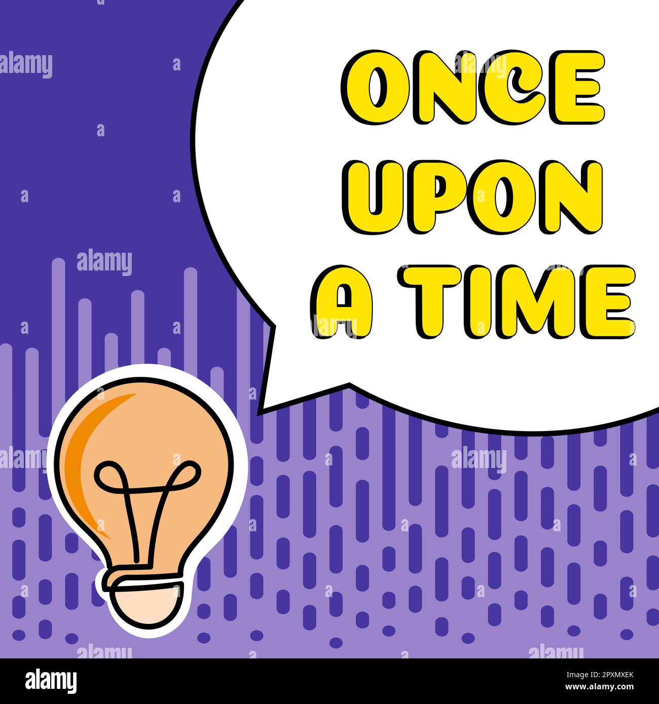 Text showing inspiration Once Upon A Time, Concept meaning telling ...