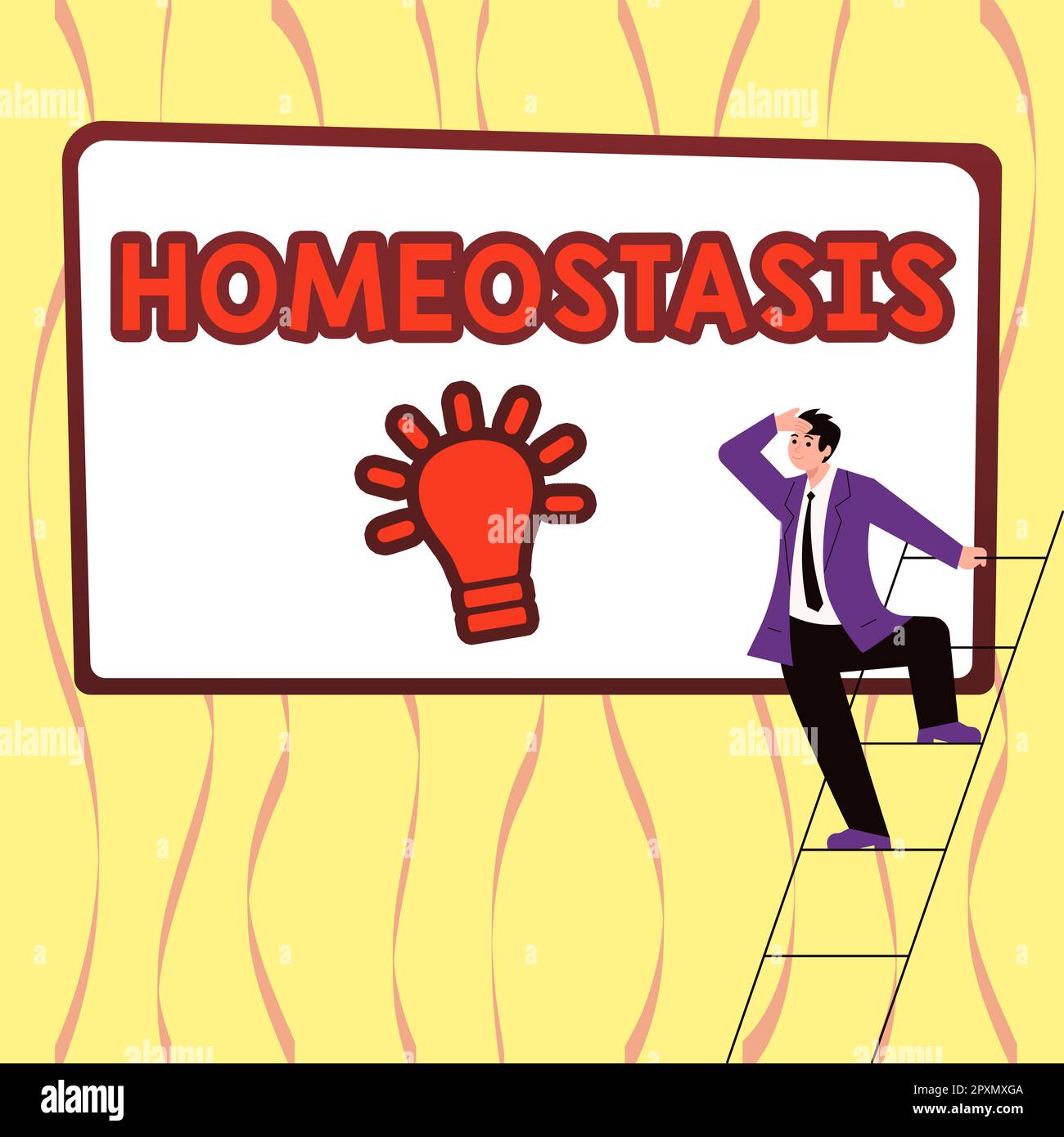 Hand writing sign Homeostasis, Word Written on the tendency toward a ...