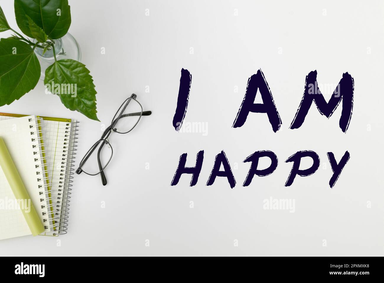 Conceptual display I Am Happy, Word Written on To have a fulfilled life ...