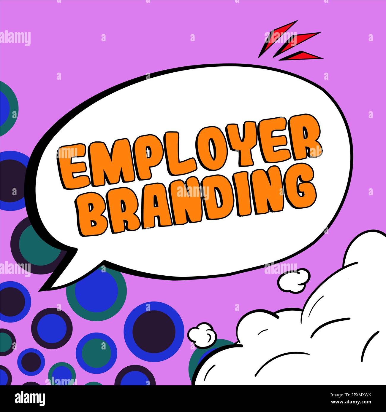 Hand writing sign Employer Branding, Business overview Process of ...
