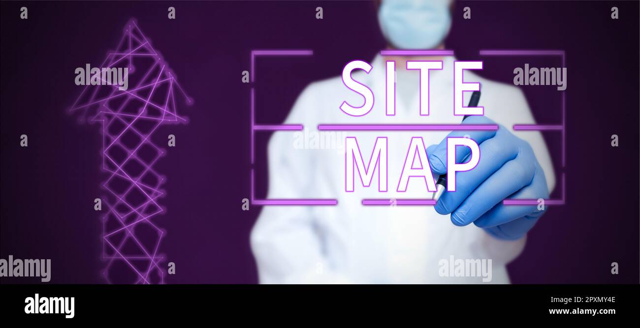 Conceptual display Site Map, Concept meaning designed to help both ...
