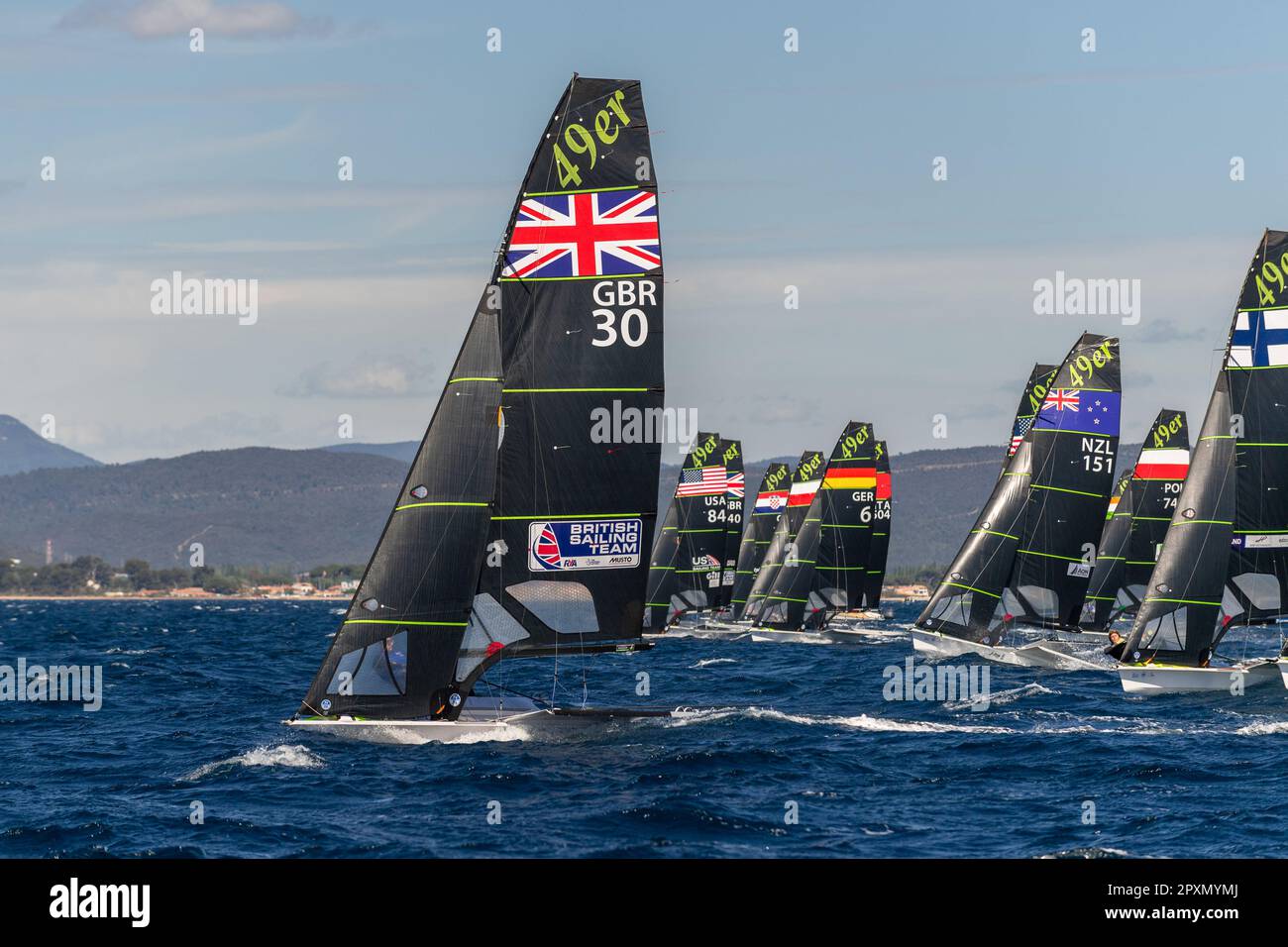 British team (James Peters and Fynn Sterritt) lead the start race in ...