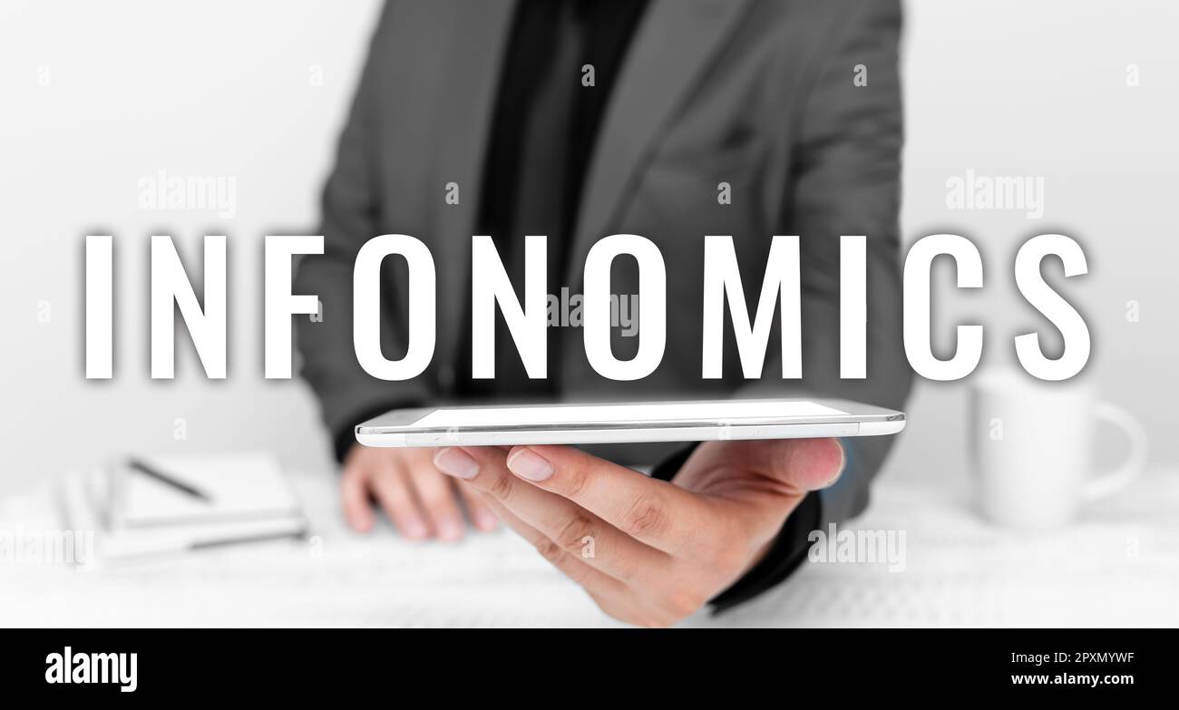 Inspiration showing sign Infonomics, Internet Concept visual image used ...