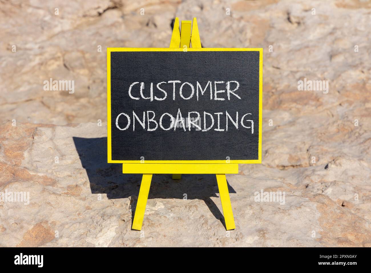 Customer onboarding symbol. Concept words Customer onboarding on black ...