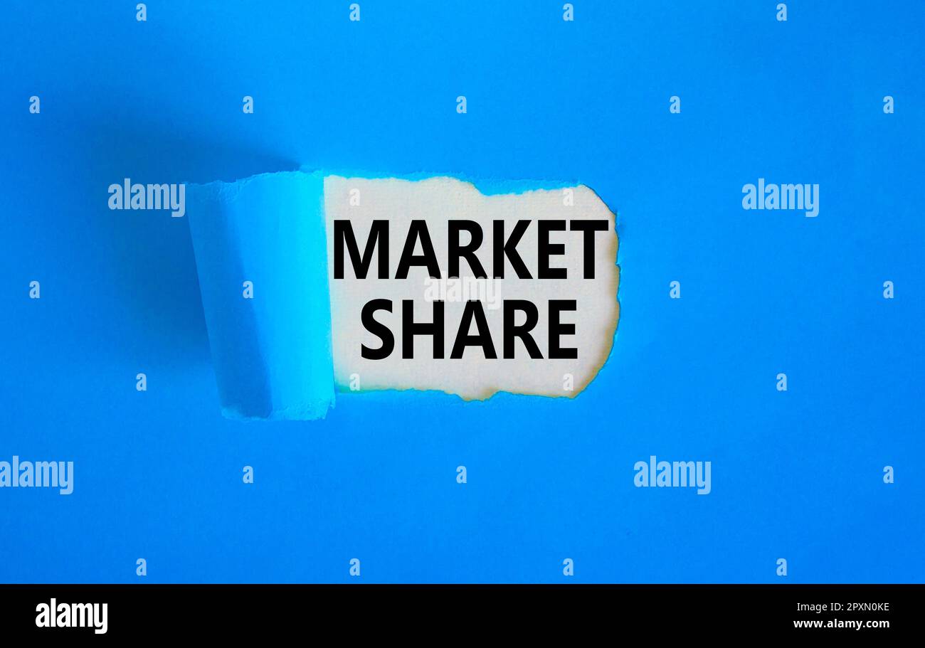 Market share symbol. Concept words Market share on beautiful white ...