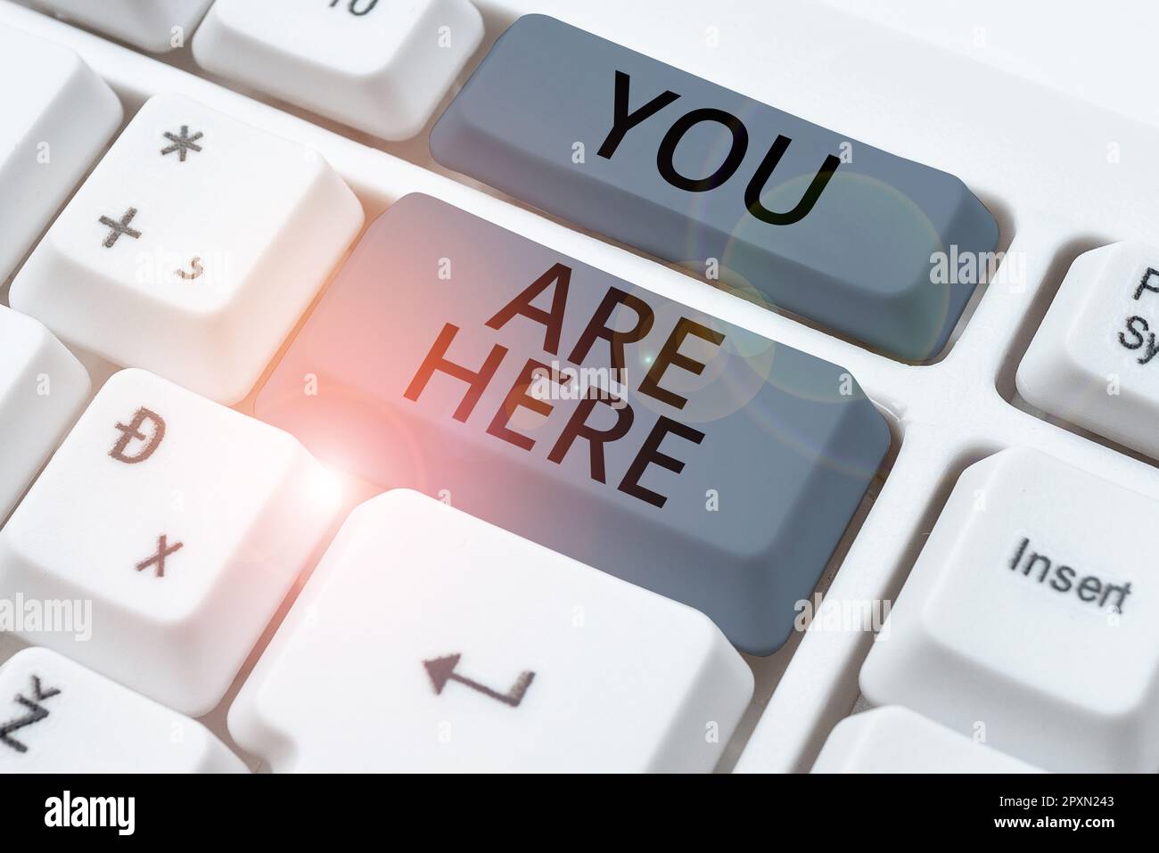 Conceptual display You Are Here, Business showcase This is your ...