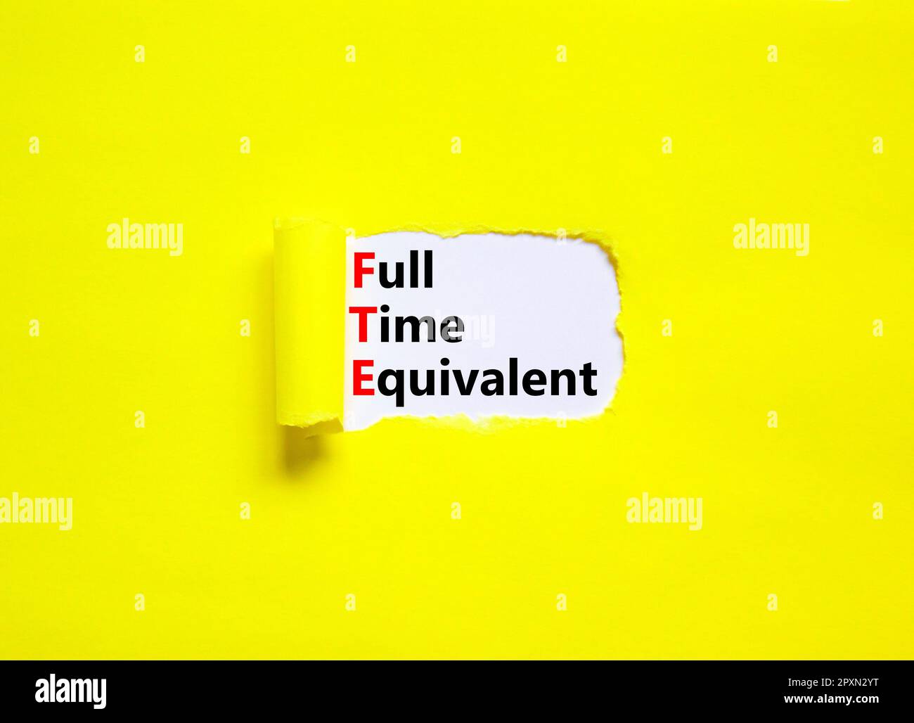 FTE Full time equivalent symbol. Concept words FTE Full time equivalent ...