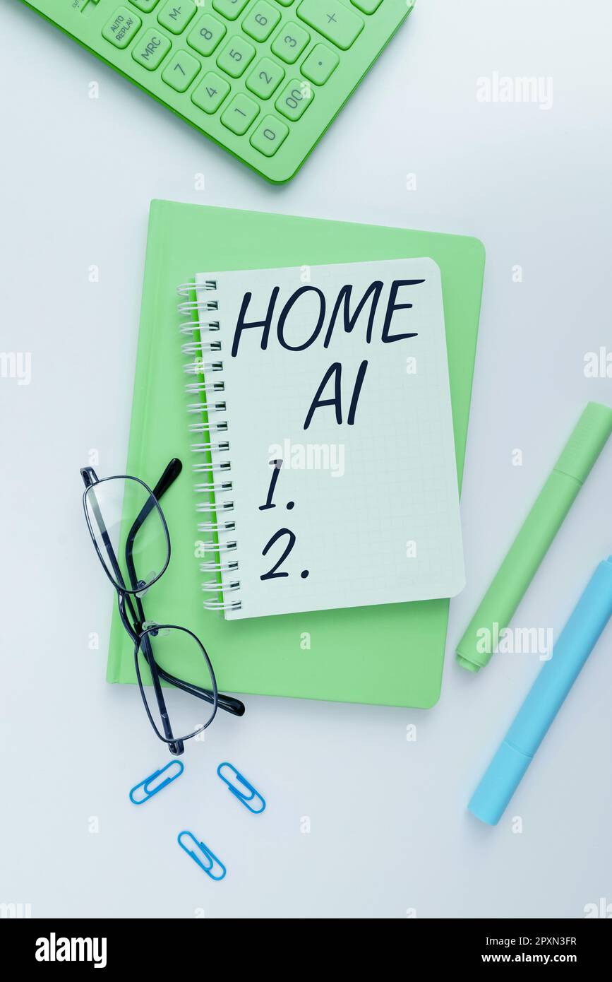 Sign Displaying Home Ai Internet Concept Home Solution That Enables Automating The Bulk Of
