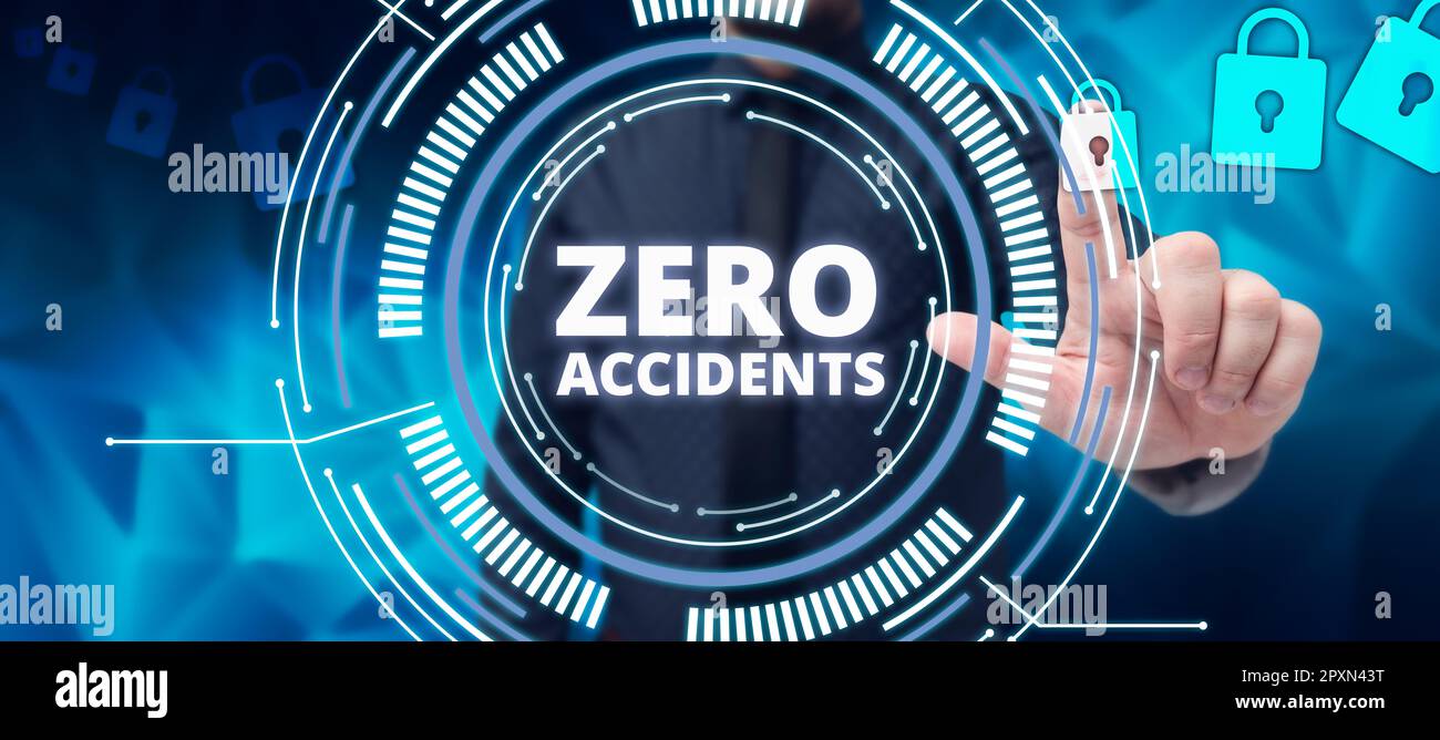Handwriting text Zero Accidents, Business idea important strategy for ...