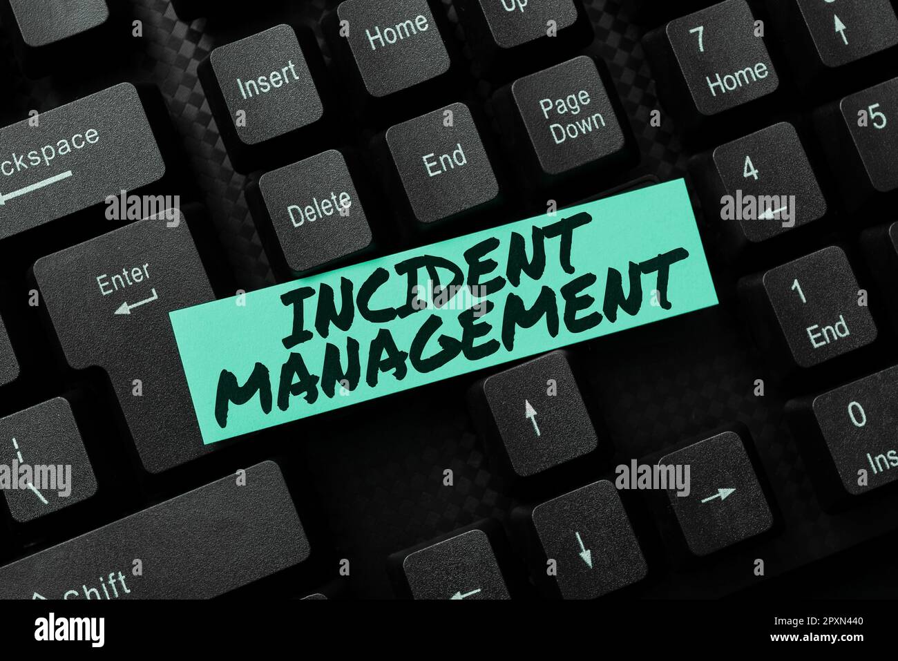 Sign displaying Incident Management, Business approach Process to ...