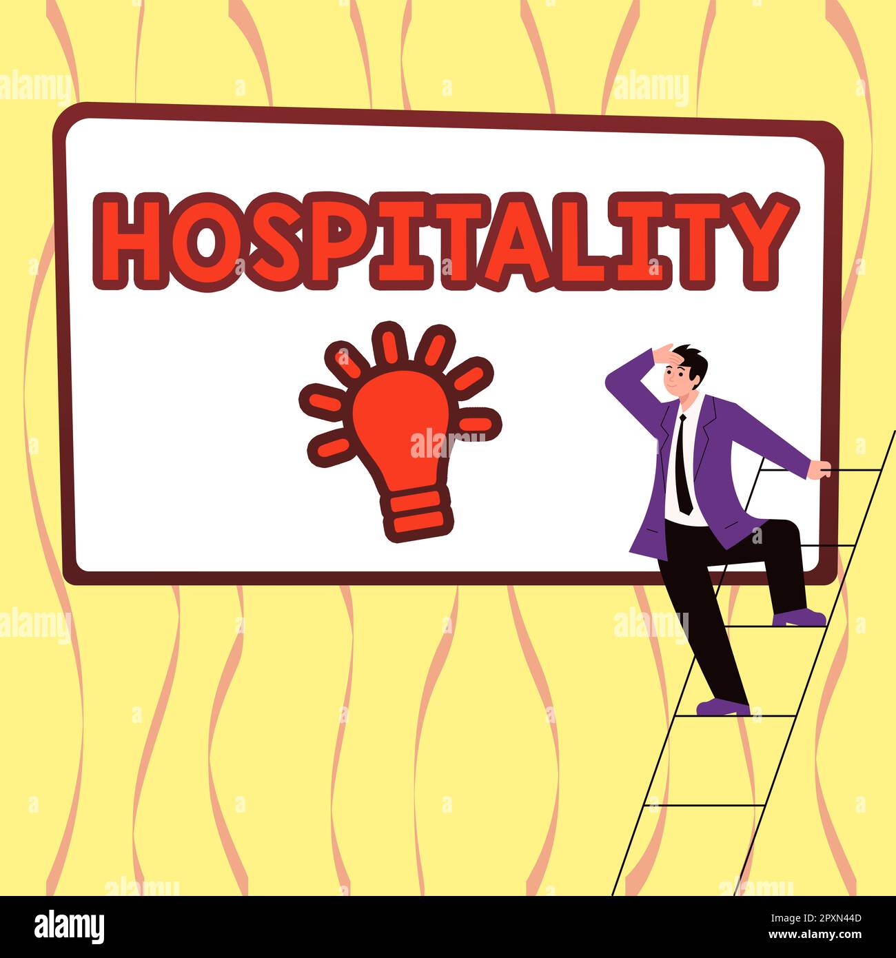 Conceptual caption Hospitality, Business approach the friendly and ...