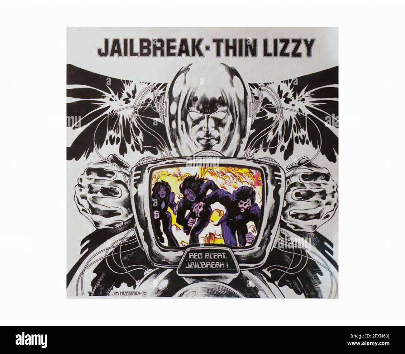 Thin Lizzy - Jailbreak - Vintage L.P Music Vinyl Record Stock Photo - Alamy