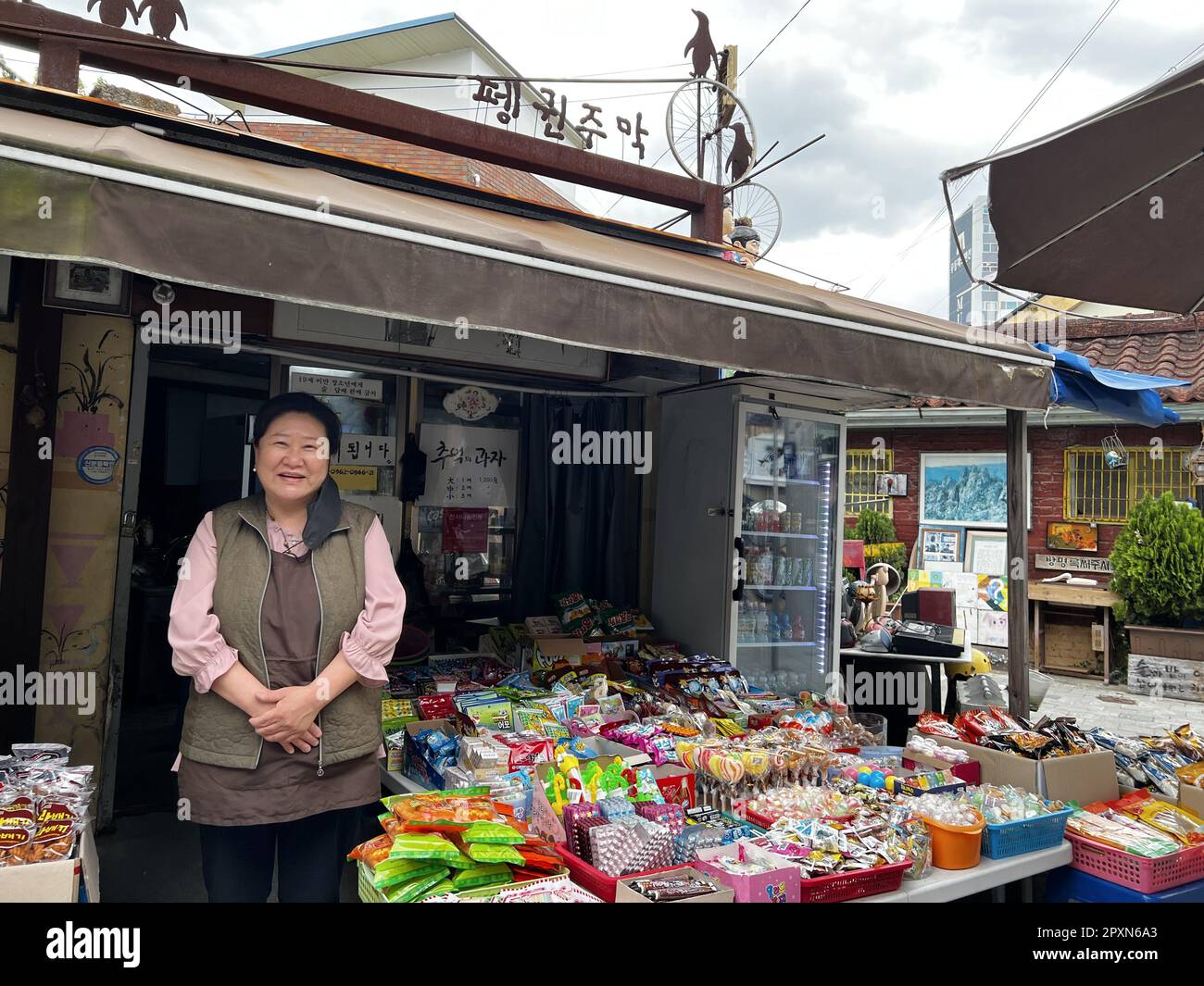 The corner store that sells nostalgic Korean snacks in 'Penguin village ...