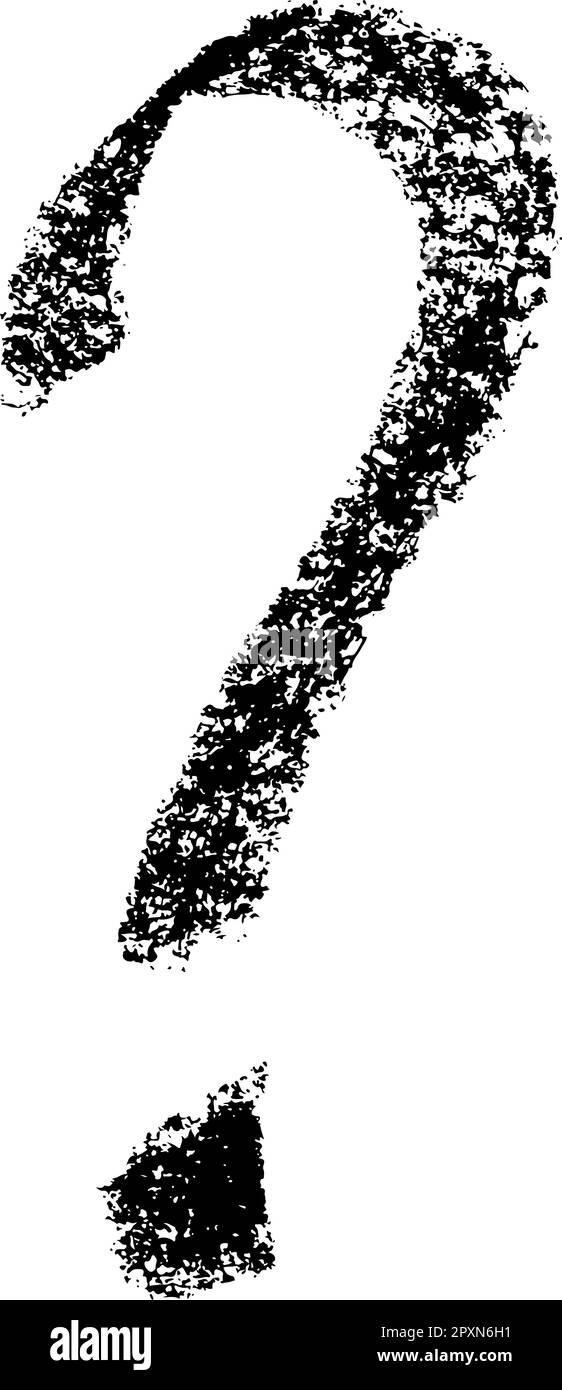 Chalk Textured Question Mark Sign Stock Vector Image & Art - Alamy