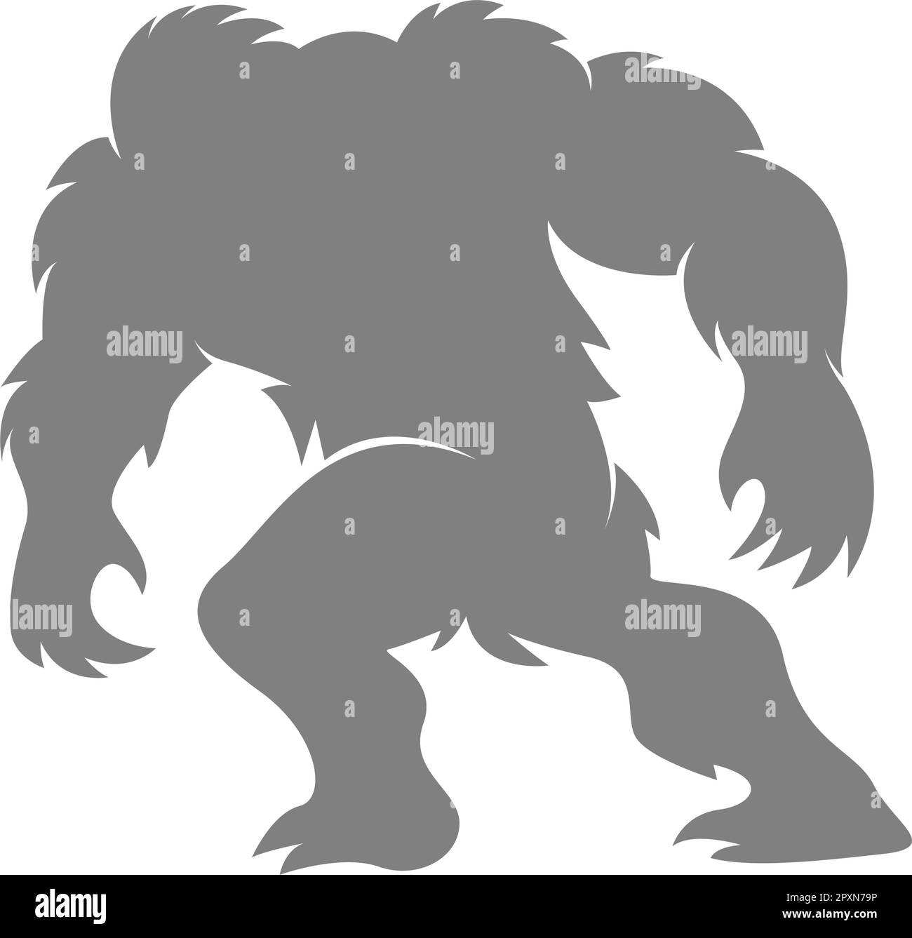 Big foot monster Black and White Stock Photos & Images - Alamy