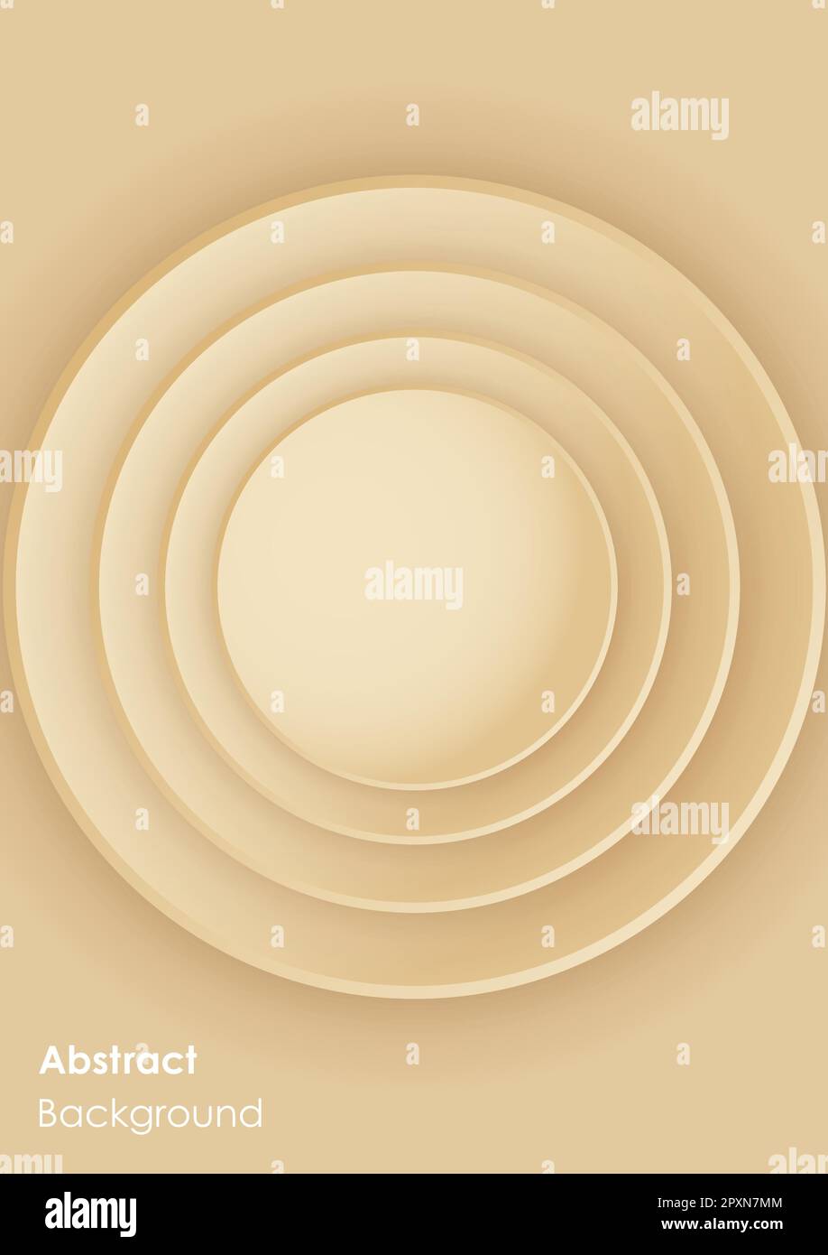 Circular background with concentric elements. Minimal abstract clean ...