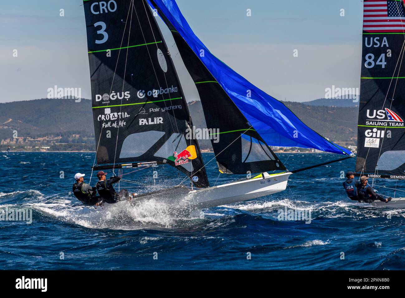 Croatian team (Sime Fantela and Mihovil Fantela) and USA team (Ian ...