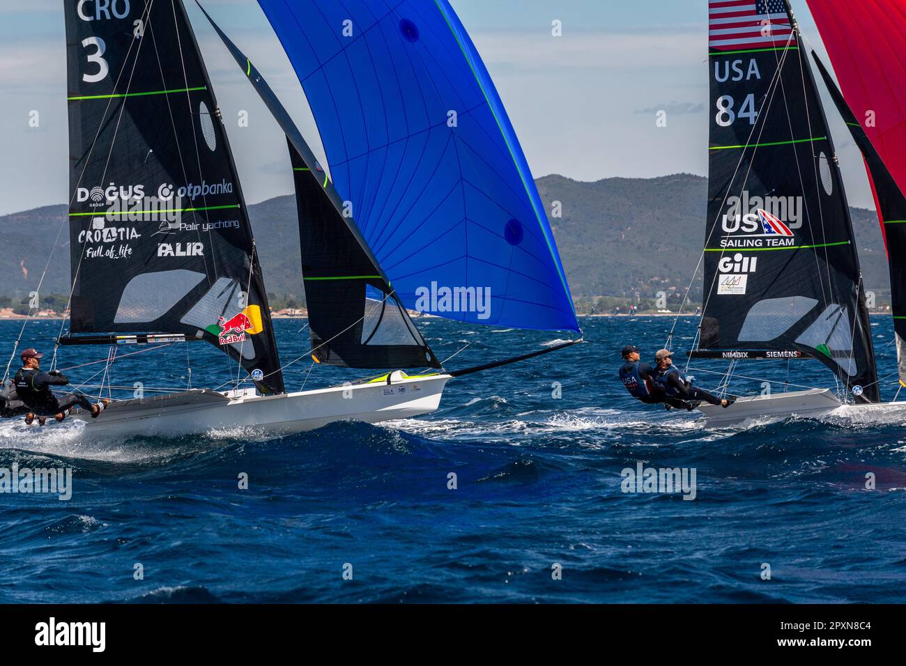 Croatian team (Sime Fantela and Mihovil Fantela) and USA team (Ian ...
