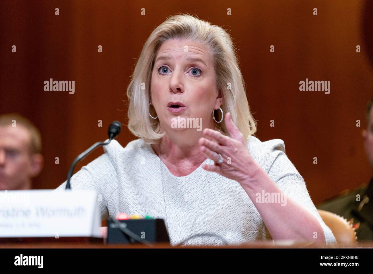 Secretary of the Army Christine Wormuth speaks during a Senate ...