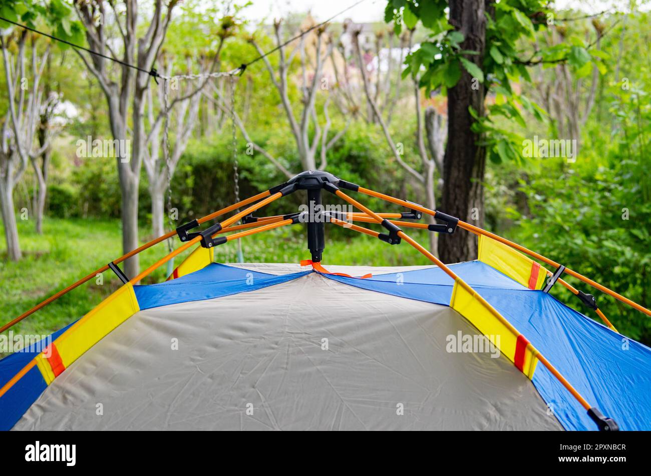 Tents in nature hi-res stock photography and images - Alamy