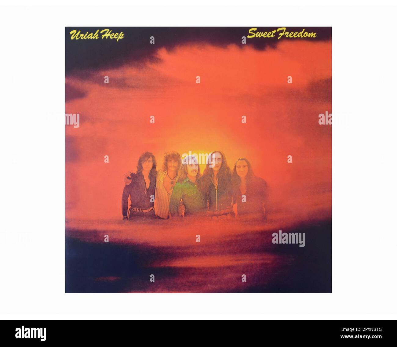Uriah Heep - Sweet Freedom - Vintage L.P Music Vinyl Record Stock Photo ...