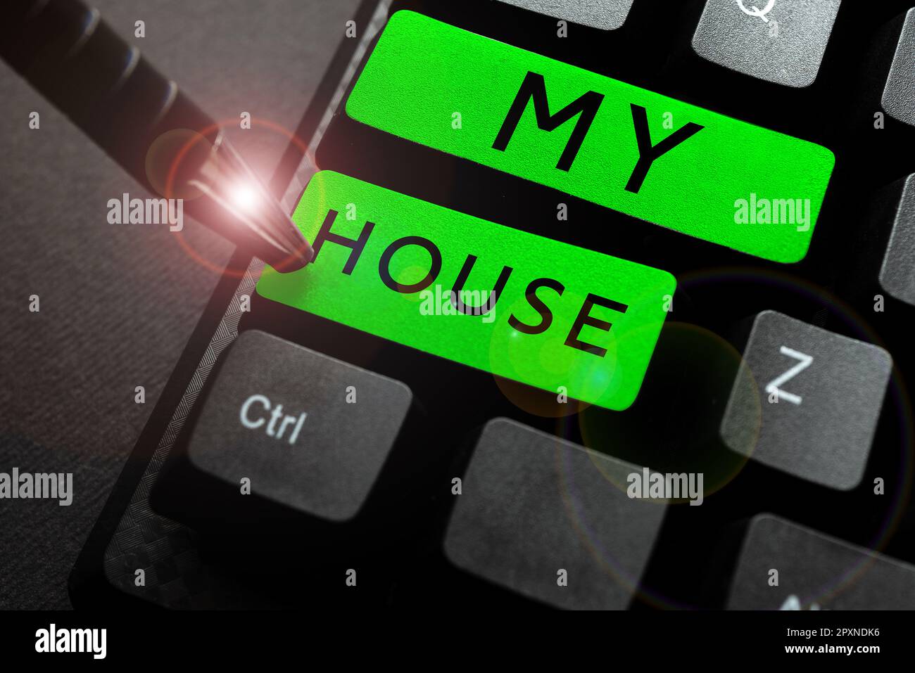 Text caption presenting My House, Word Written on A place or building ...