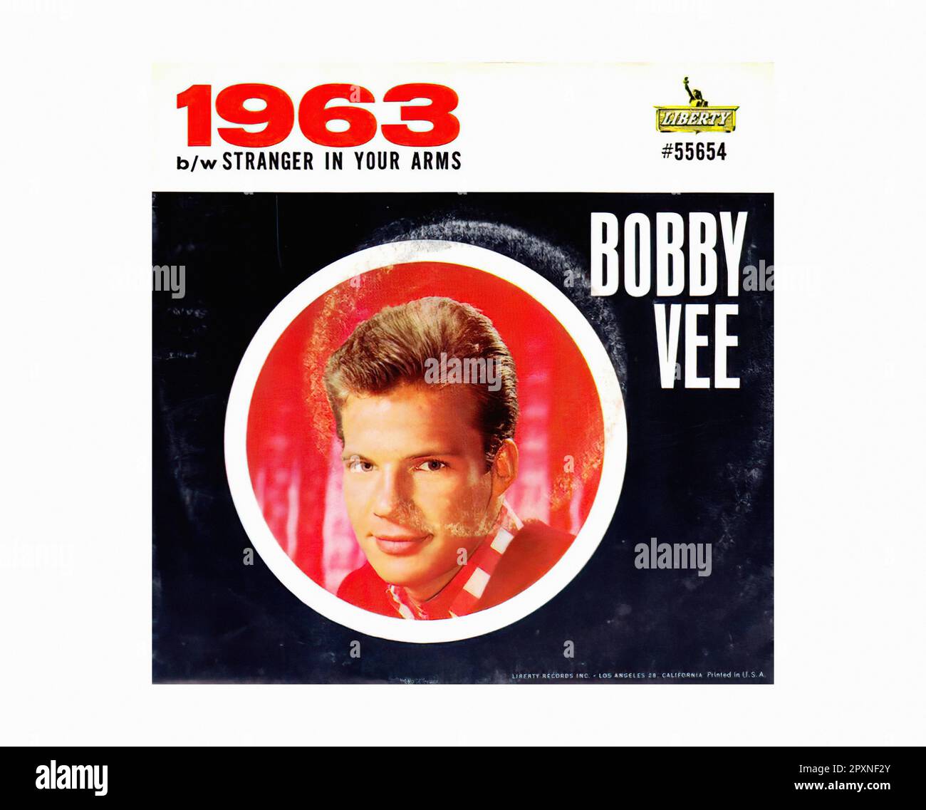 Vee Bobby - 1963 12 B - Vintage 45 R.P.M Music Vinyl Record Stock Photo ...