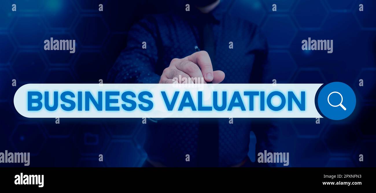 Text showing inspiration Business Valuation, Concept meaning ...