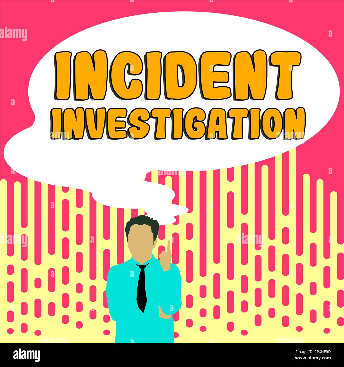 Conceptual caption Incident Investigation, Word Written on responsible ...