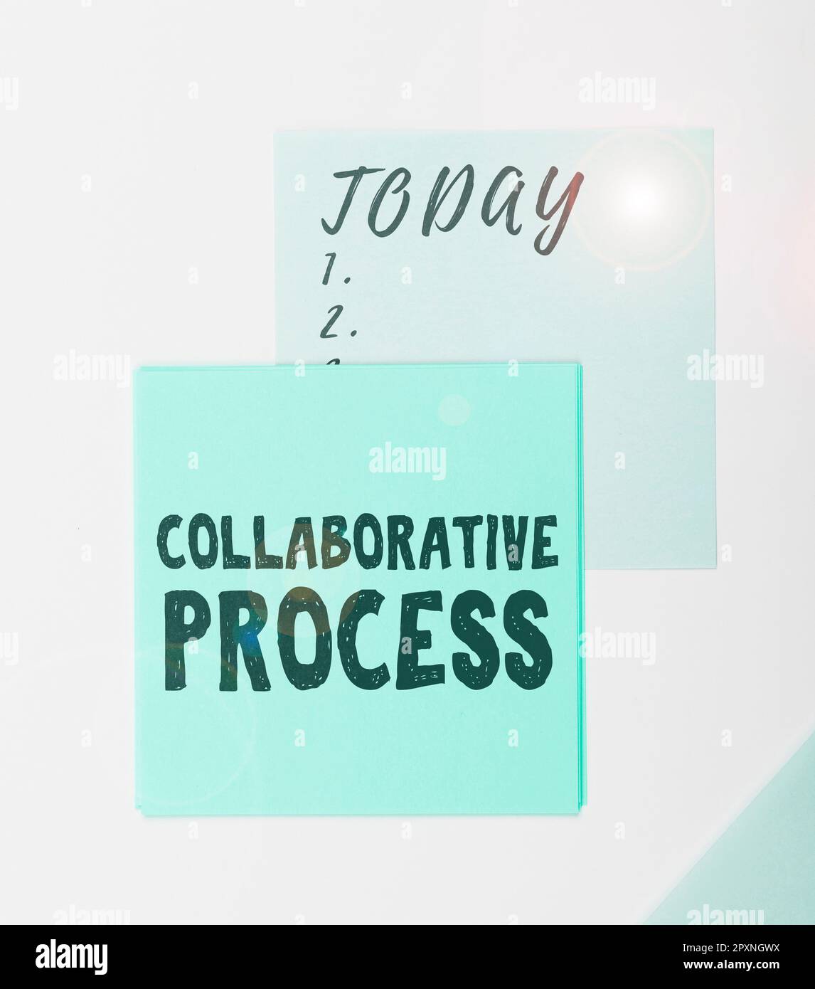 Conceptual caption Collaborative Process, Business showcase people and ...