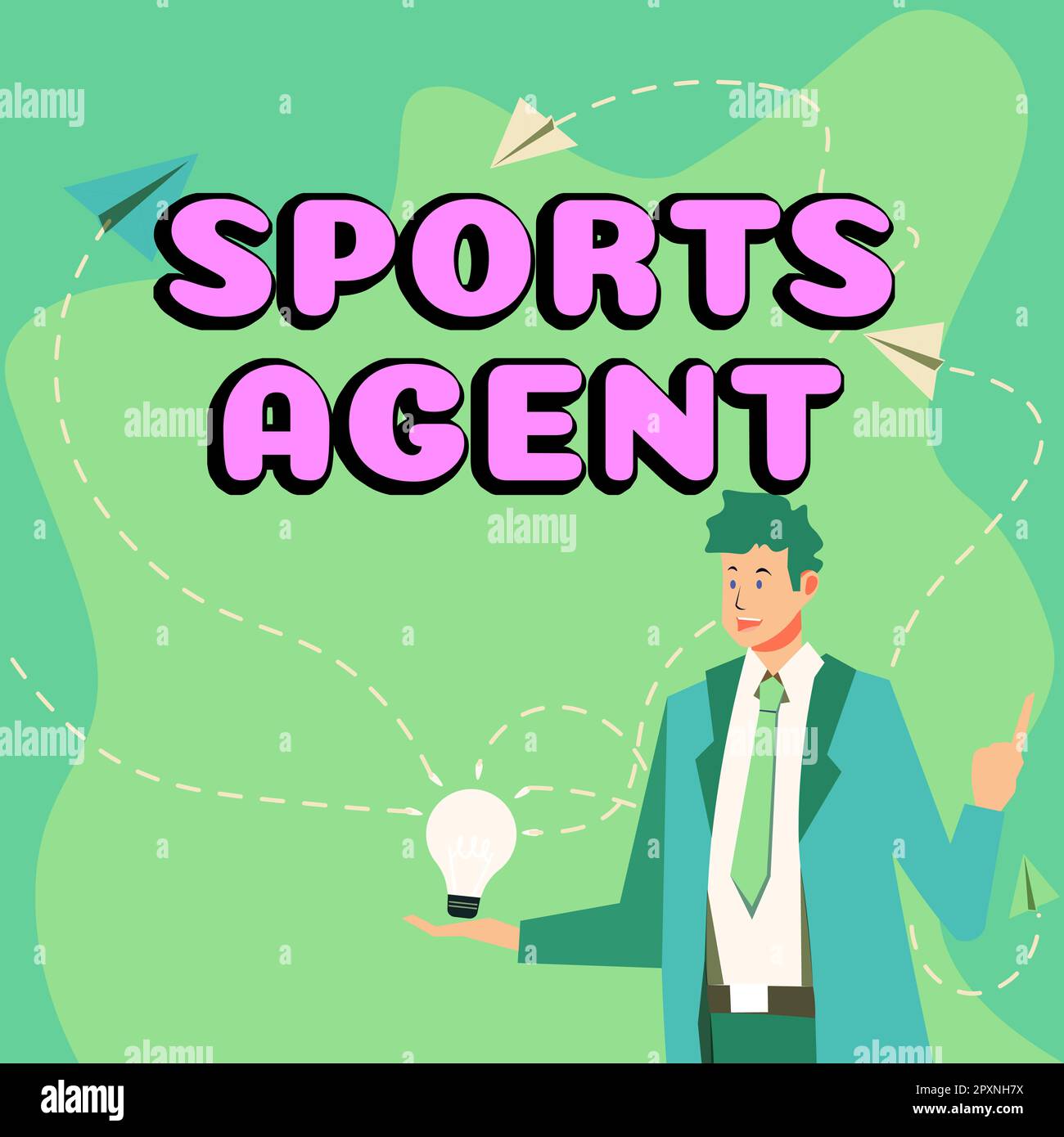 Hand writing sign Sports Agent, Conceptual photo person manages ...