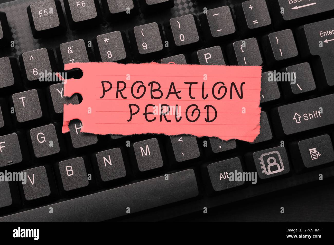 Conceptual display Probation Period, Business overview focused and ...