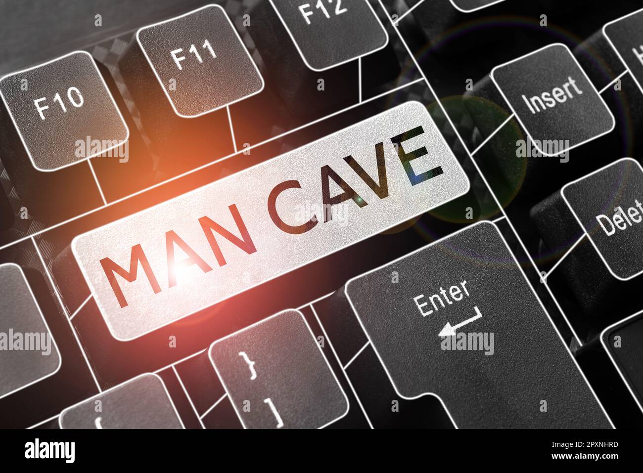 Inspiration showing sign Man Cave, Business overview a room, space or ...