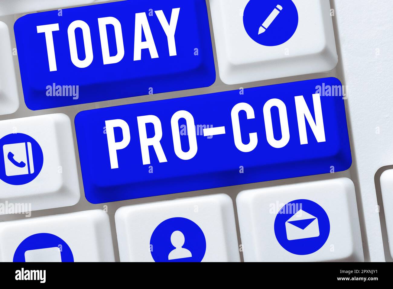 Hand writing sign Pro Con, Business idea everything its benefits and ...