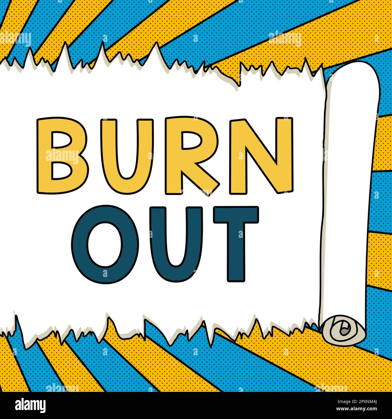 Conceptual display Burn Out, Internet Concept Feeling of physical and ...